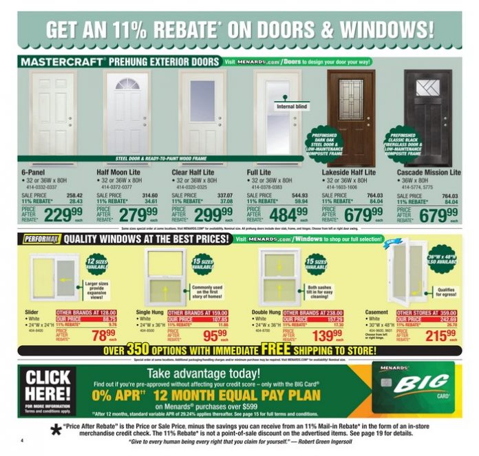 Menards Weekly Ad Apr 24 – May 04, 2025