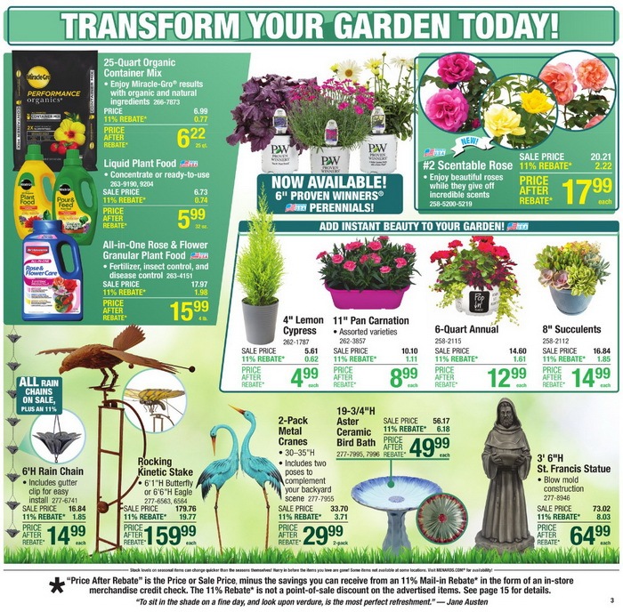 Menards Weekly Ad May 01 – May 11, 2025 (Mother's Day Promotion Included)