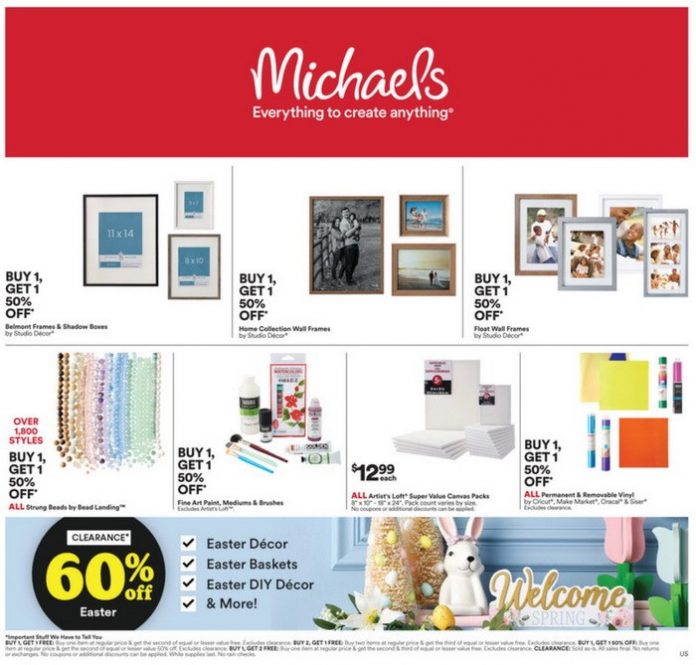 Michaels Weekly Ad Apr 20 – Apr 26, 2025