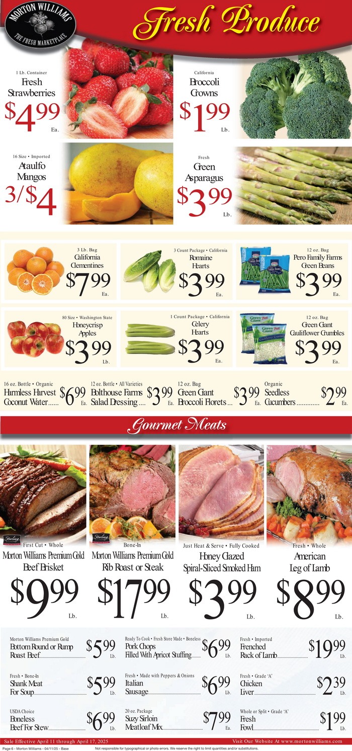 Morton Williams Weekly Ad Apr 11 – Apr 17, 2025