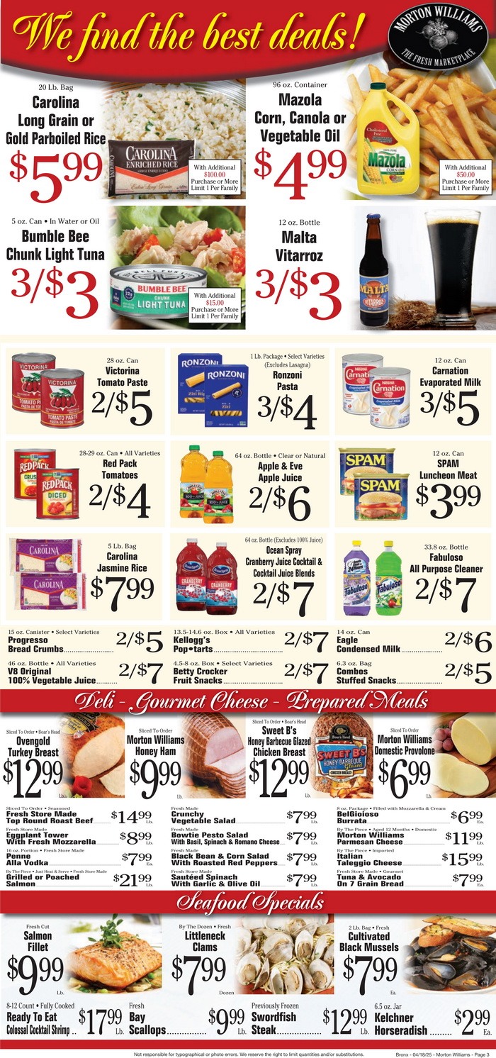 Morton Williams Weekly Ad Apr 18 – Apr 24, 2025