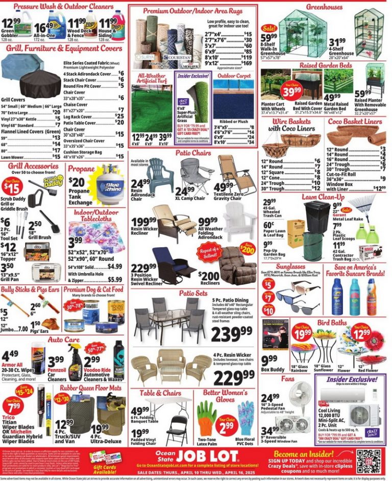 Ocean State Job Lot Weekly Ad Apr 10 – Apr 16, 2025
