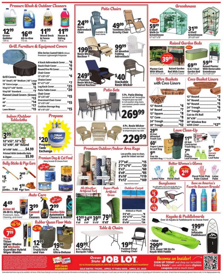 Ocean State Job Lot Weekly Ad Apr 17 – Apr 23, 2025