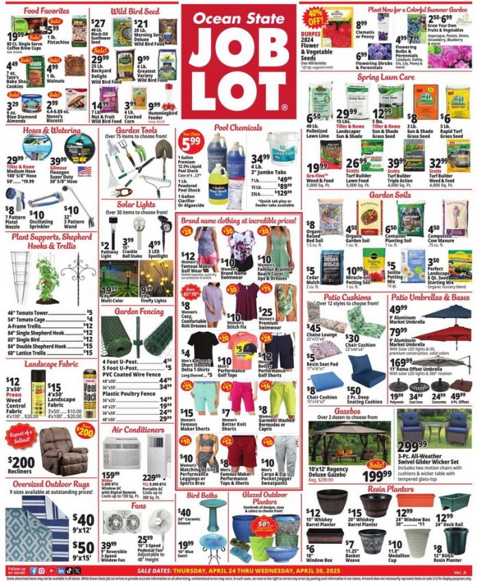 Ocean State Job Lot Weekly Ad Apr 24 – Apr 30, 2025