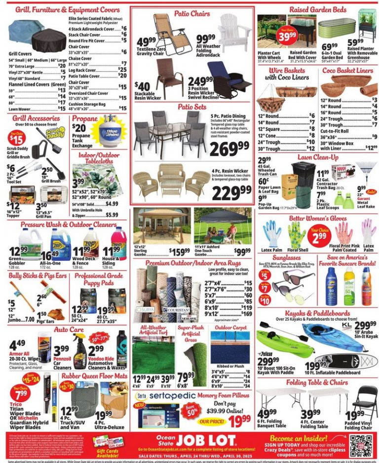 Ocean State Job Lot Weekly Ad Apr 24 – Apr 30, 2025