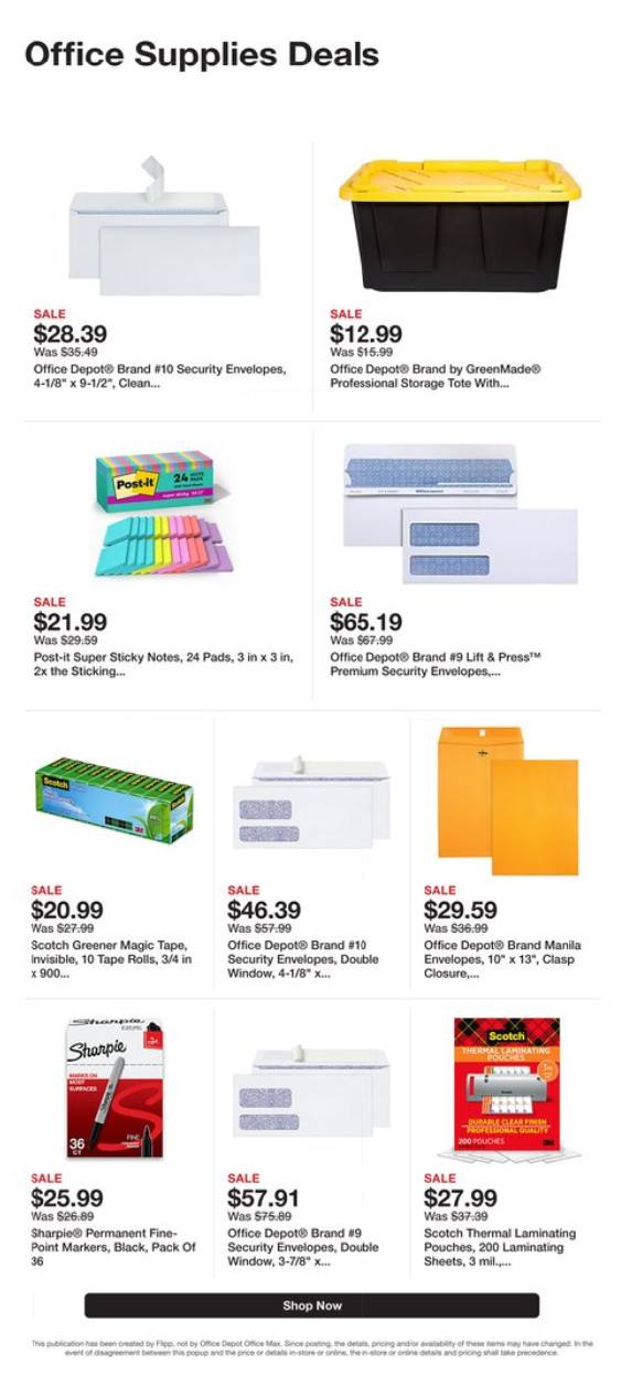 Office Depot Weekly Ad Apr 14 – Apr 20, 2025