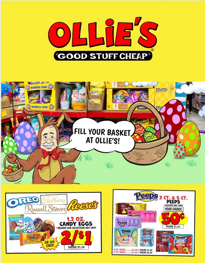 Ollie's Weekly Ad Apr 16 – Apr 23, 2025 (Easter Promotion Included)