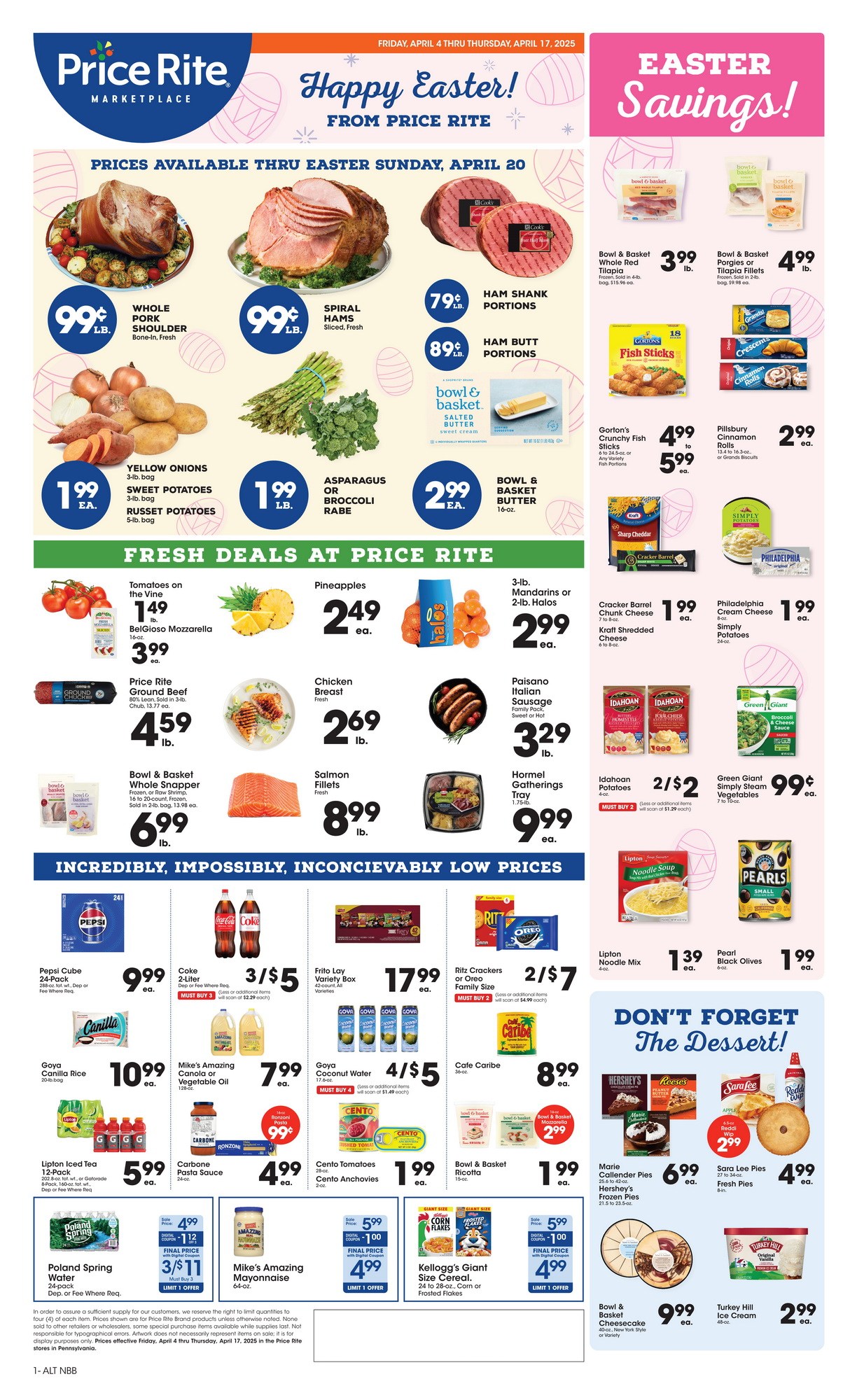 Price Rite Weekly Ad Apr 04 – Apr 17, 2025 (Easter Promotion Included)