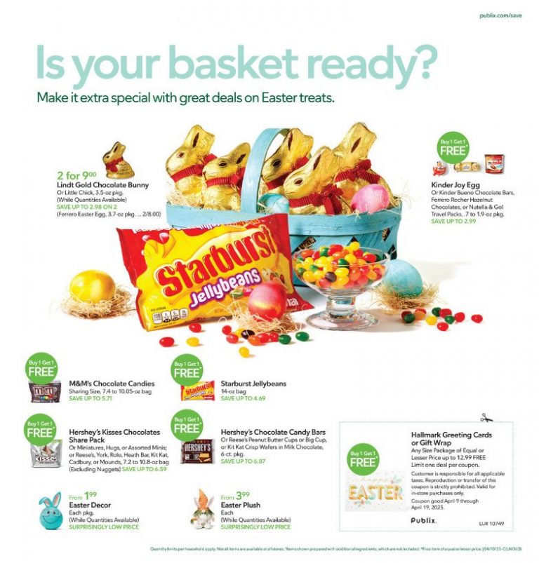 Publix Weekly Ad Apr 09 – Apr 19, 2025 (Easter Promotion Included)