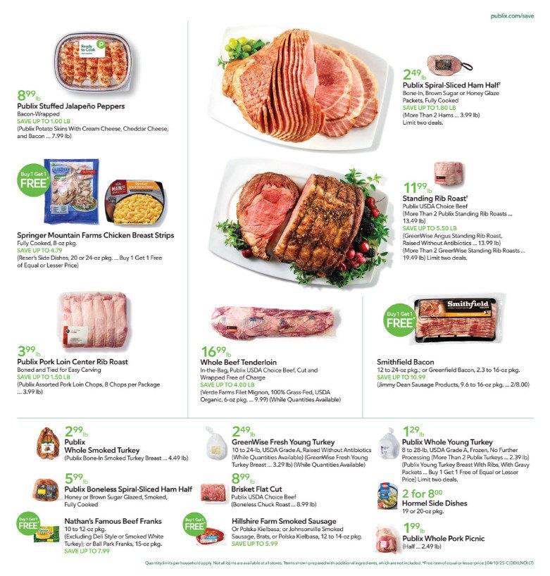 Publix Weekly Ad Apr 09 – Apr 19, 2025 (Easter Promotion Included)