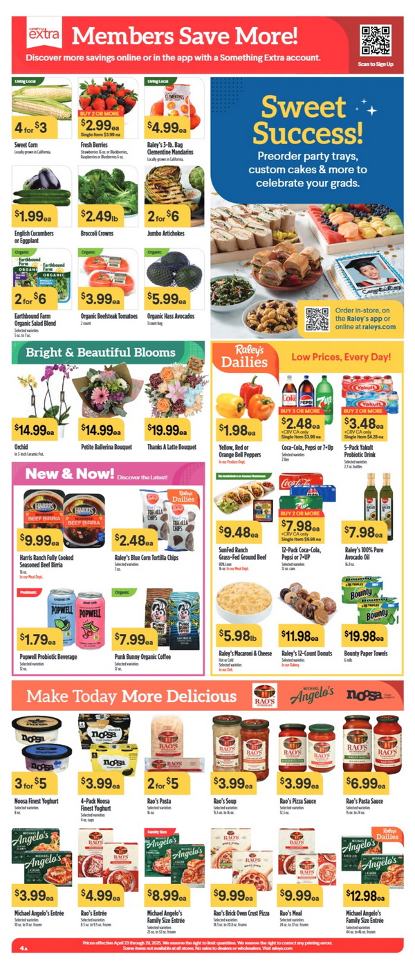 Raley's Supermarkets Weekly Ad Apr 23 – Apr 29, 2025