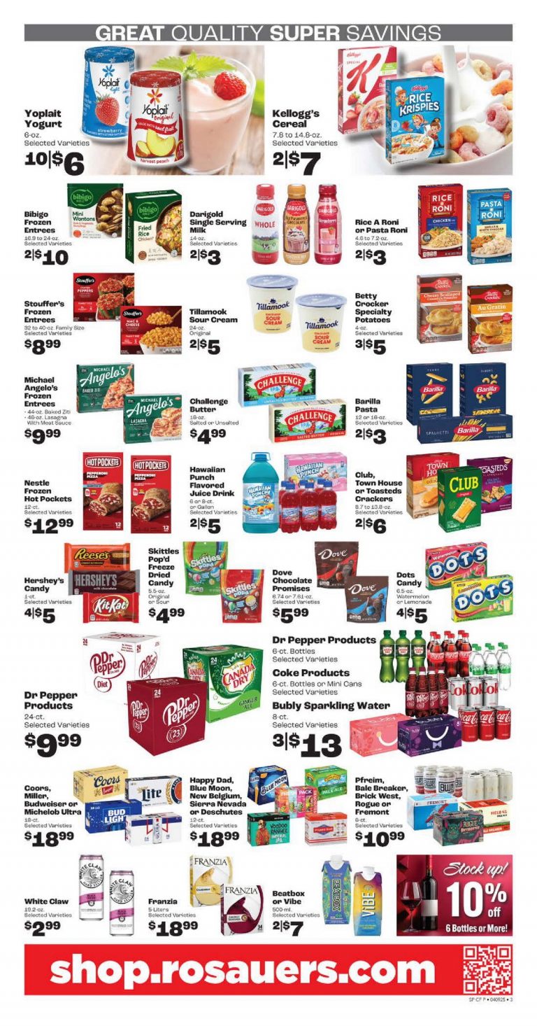 Rosauers Weekly Ad Apr 09 – Apr 15, 2025 (Easter Promotion Included)
