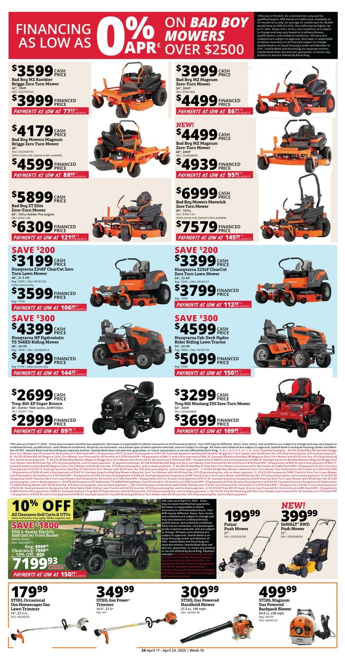 Rural King Weekly Ad Apr 17 – Apr 23, 2025
