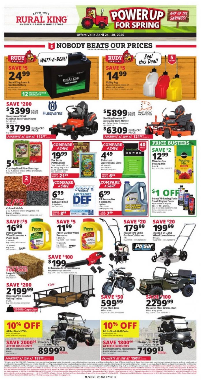 Rural King Weekly Ad Apr 24 – Apr 30, 2025