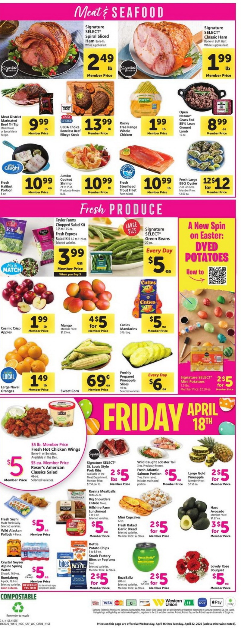 Safeway Weekly Ad Apr 16 – Apr 22, 2025 (Easter Promotion Included)