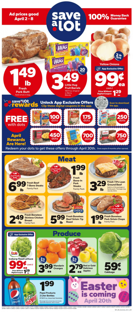 Save A Lot Weekly Ad Apr 02 – Apr 08, 2025