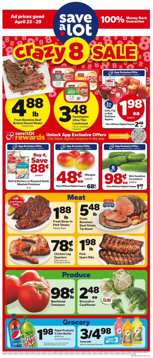 Save A Lot Weekly Ad Apr 23 – Apr 29, 2025