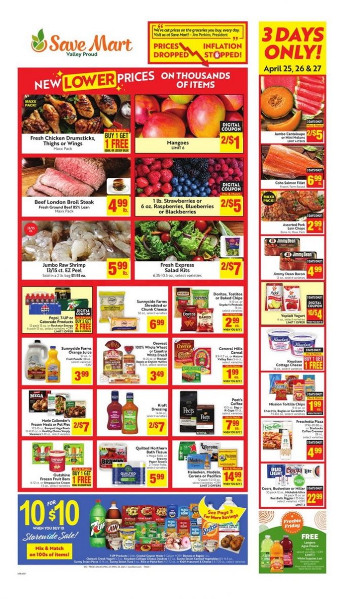 Save Mart Supermarkets Weekly Ad Apr 23 – Apr 29, 2025