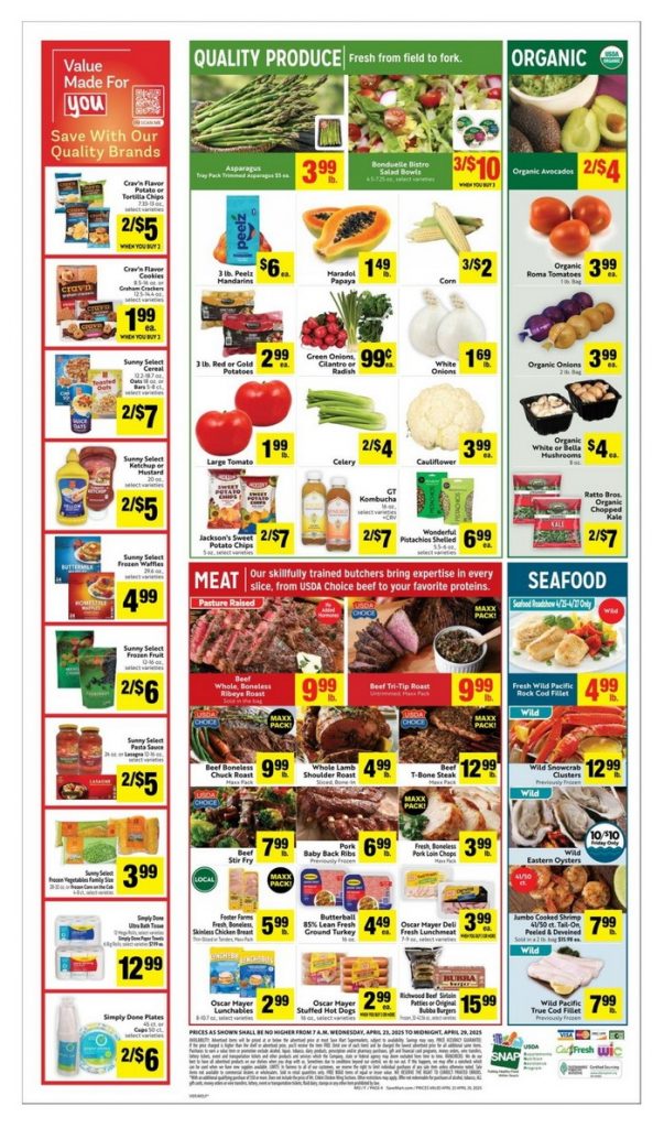 Save Mart Supermarkets Weekly Ad Apr 23 – Apr 29, 2025