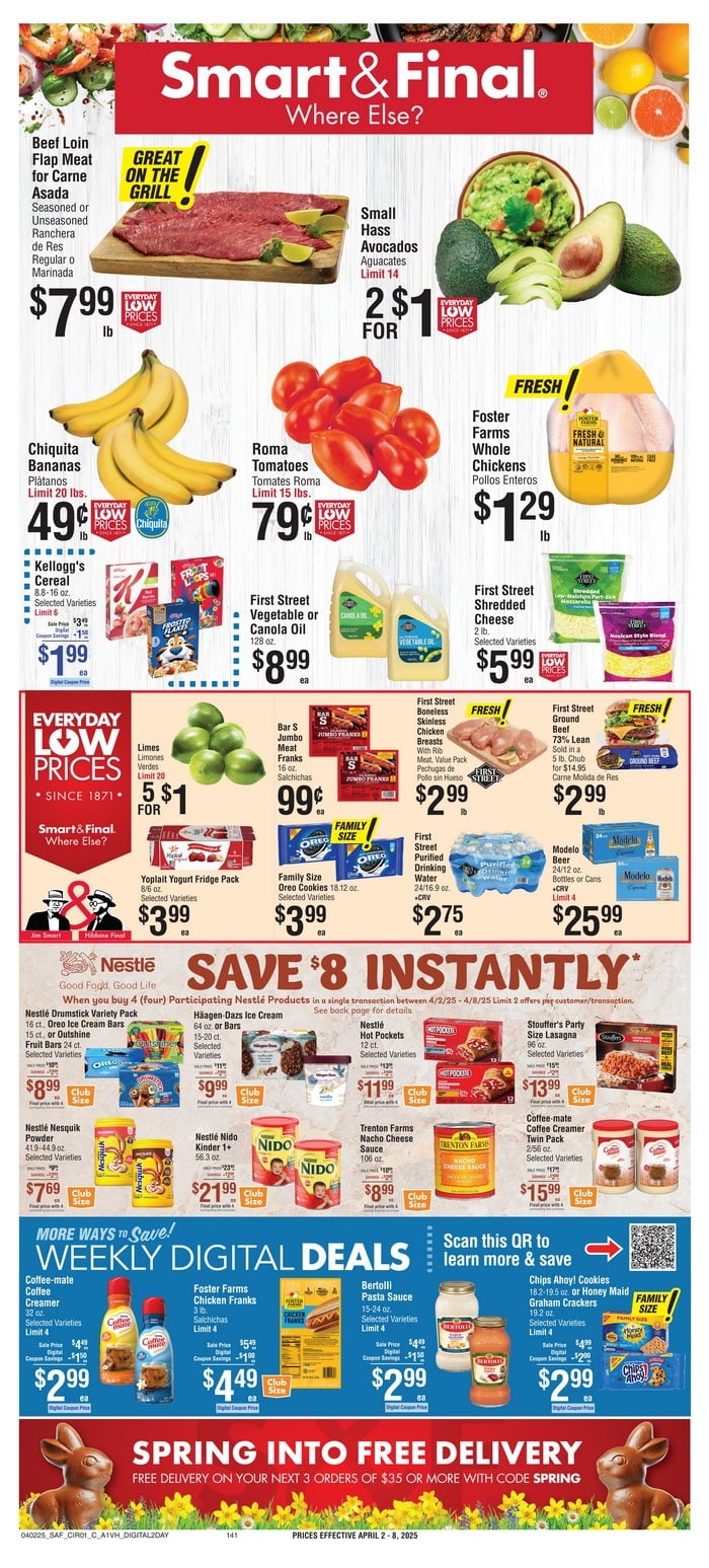 Smart & Final Weekly Ad Apr 02 – Apr 08, 2025