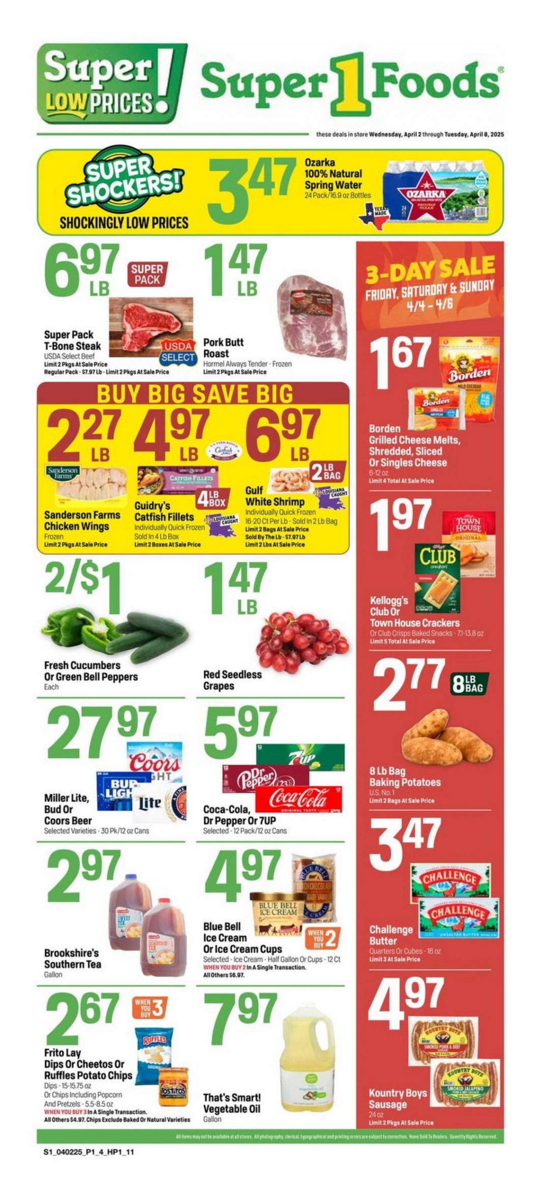 Super 1 Foods Weekly Ad Apr 02 – Apr 08, 2025