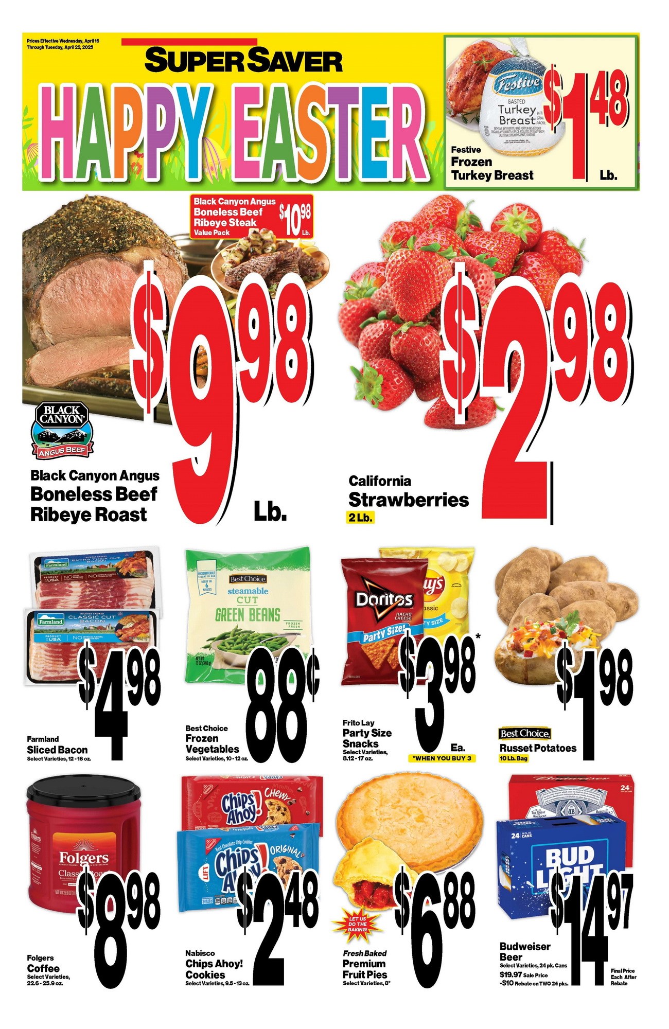 Super Saver Weekly Ad Apr 16 – Apr 22, 2025 (Easter Promotion Included)