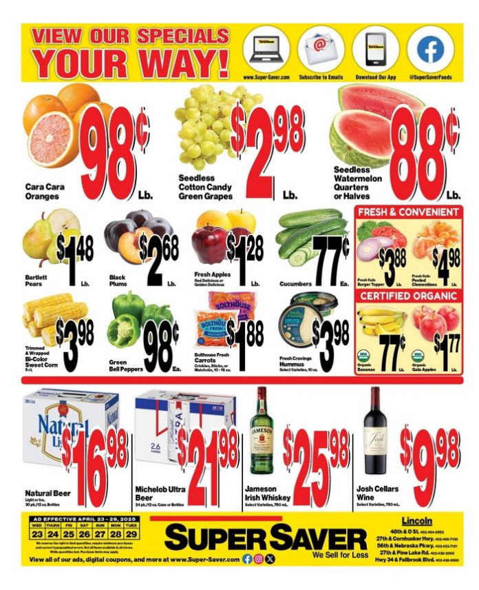 Super Saver Weekly Ad Apr 23 – Apr 29, 2025