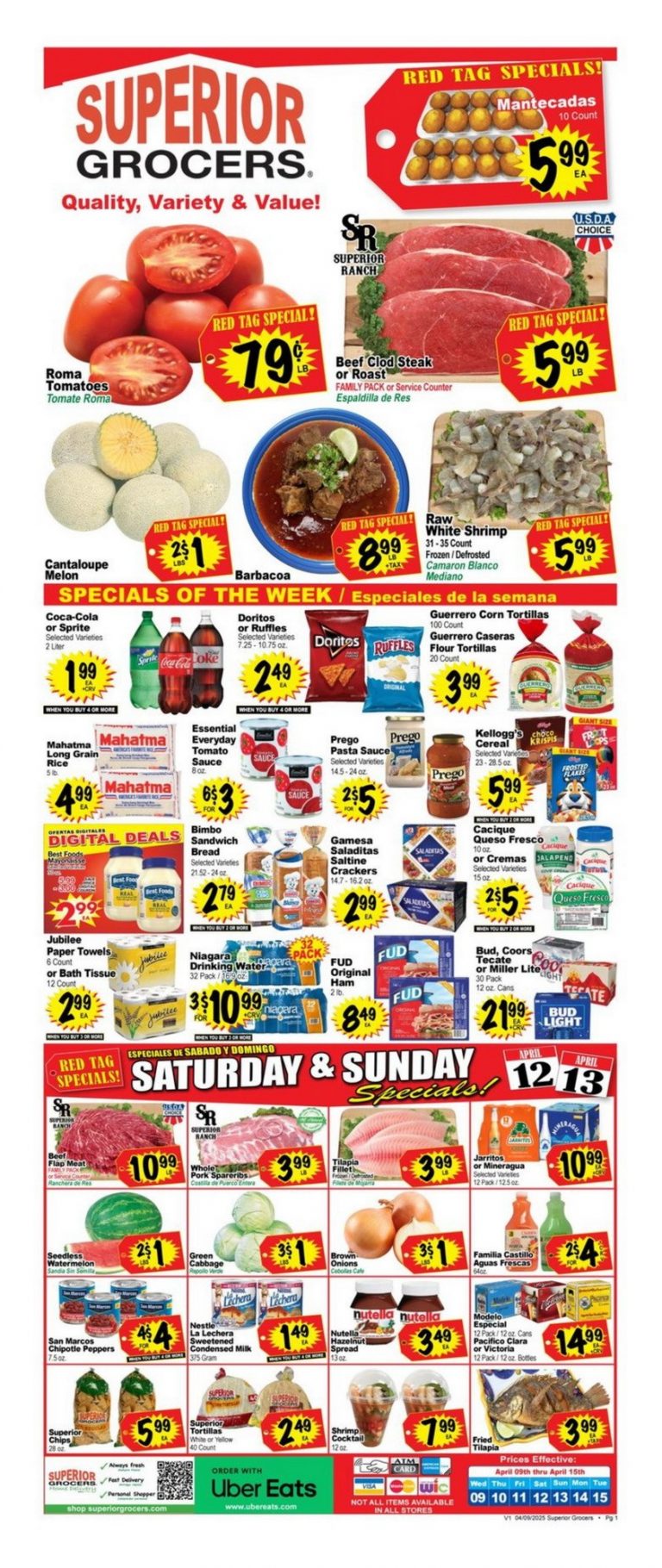 Superior Grocers Weekly Ad Apr 09 – Apr 15, 2025