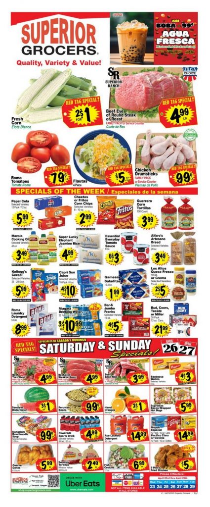 Superior Grocers Weekly Ad Apr 23 – Apr 29, 2025
