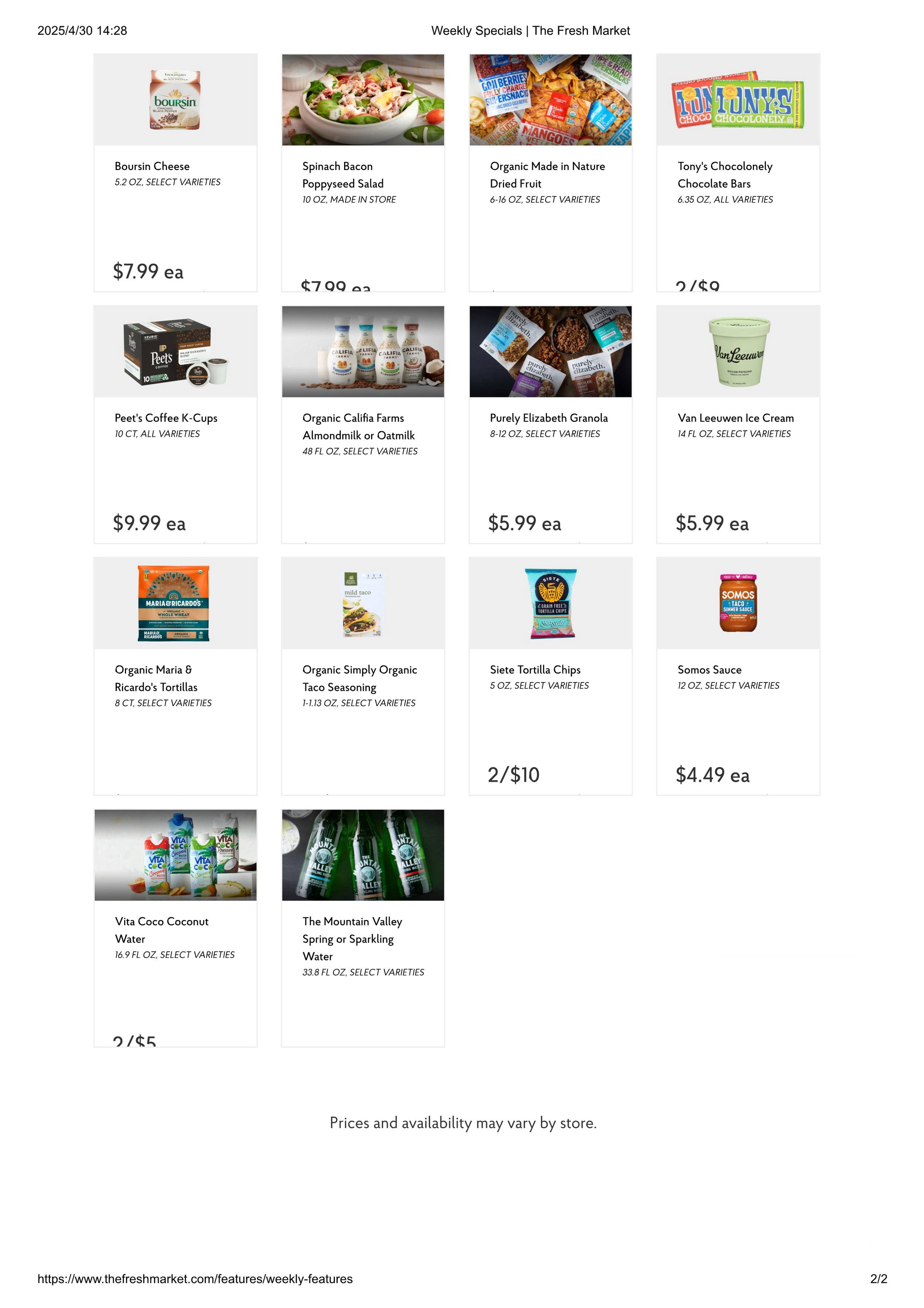 The Fresh Market Weekly Ad Apr 30 – May 06, 2025