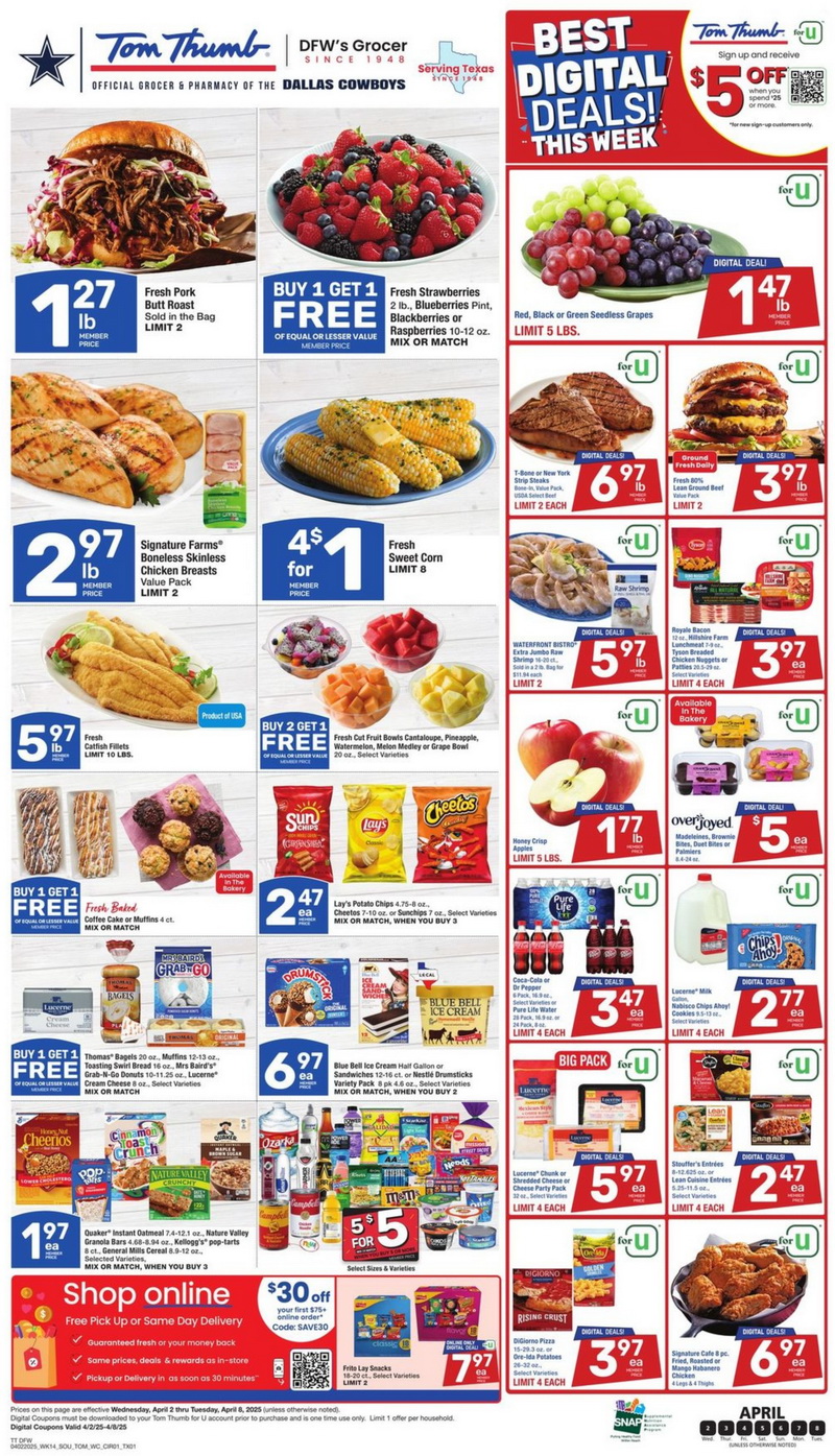 Tom Thumb Weekly Ad Apr 02 – Apr 08, 2025