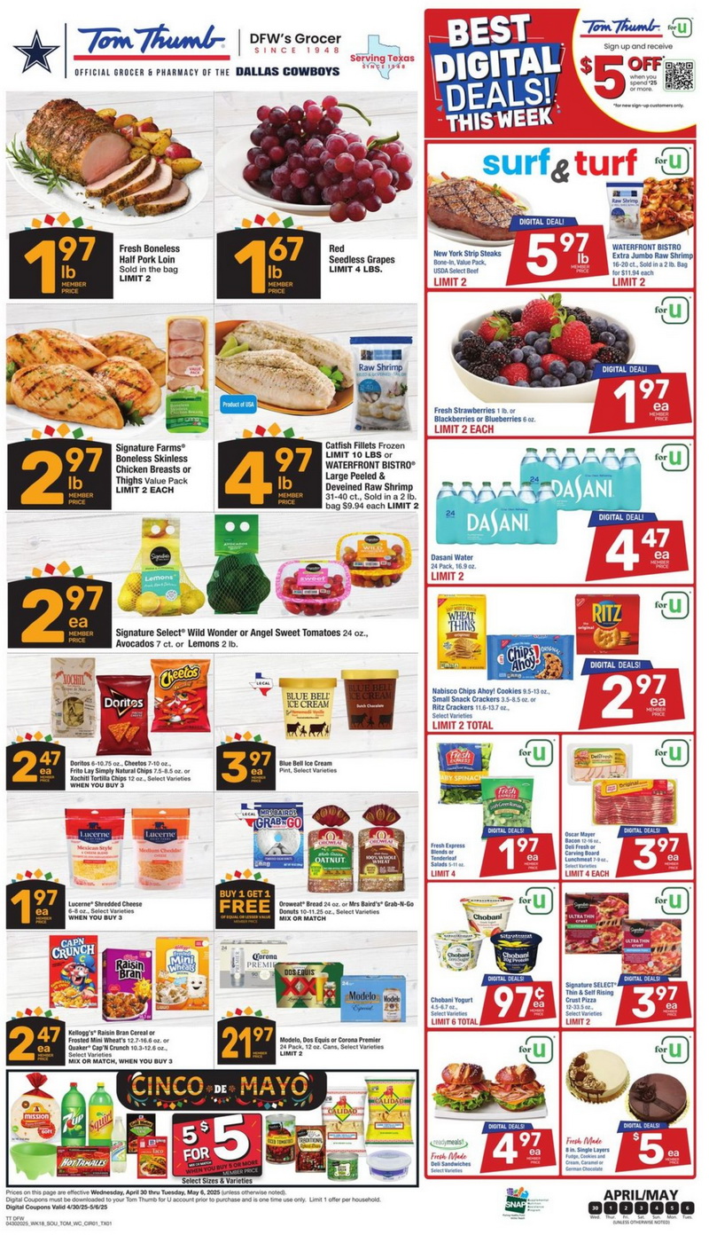 Tom Thumb Weekly Ad Apr 30 – May 06, 2025