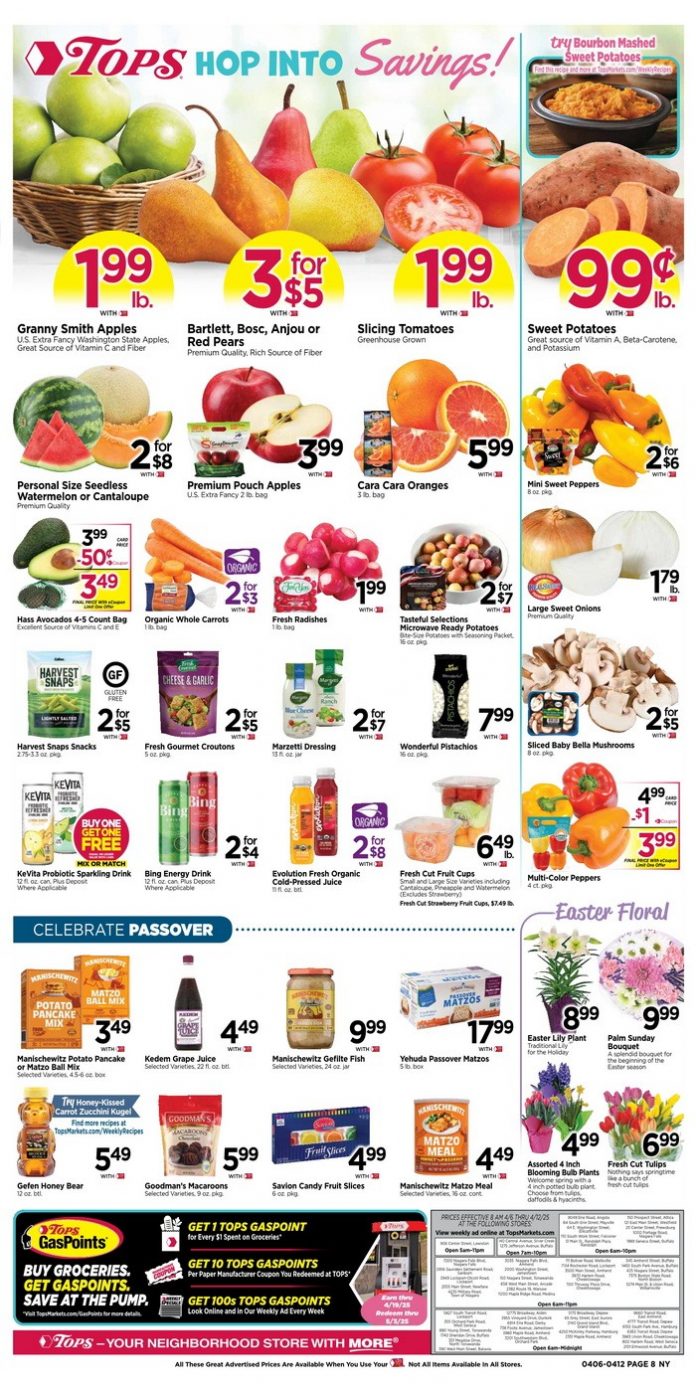 Tops Weekly Ad Apr 06 – Apr 12, 2025