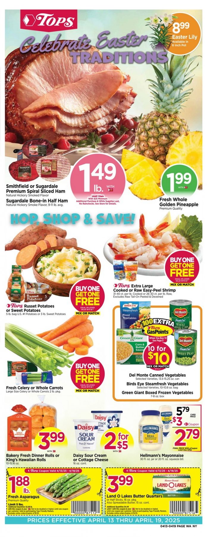 Tops Weekly Ad Apr 13 – Apr 19, 2025 (Easter Promotion Included)