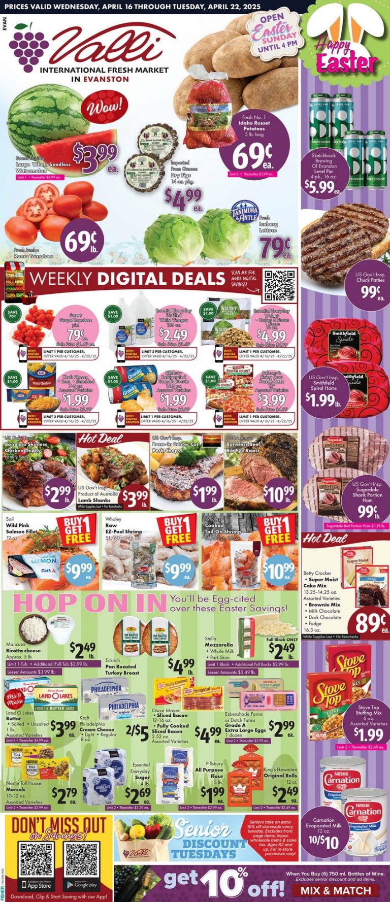 Valli Produce Weekly Ad Apr 16 – Apr 22, 2025 (Easter Promotion Included)