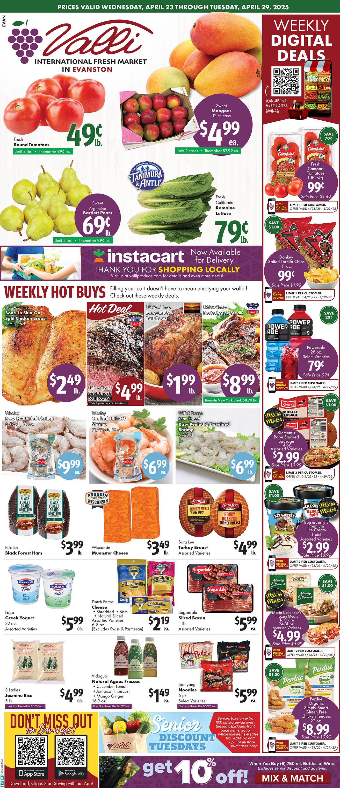 Valli Produce Weekly Ad Apr 23 – Ap 29, 2025
