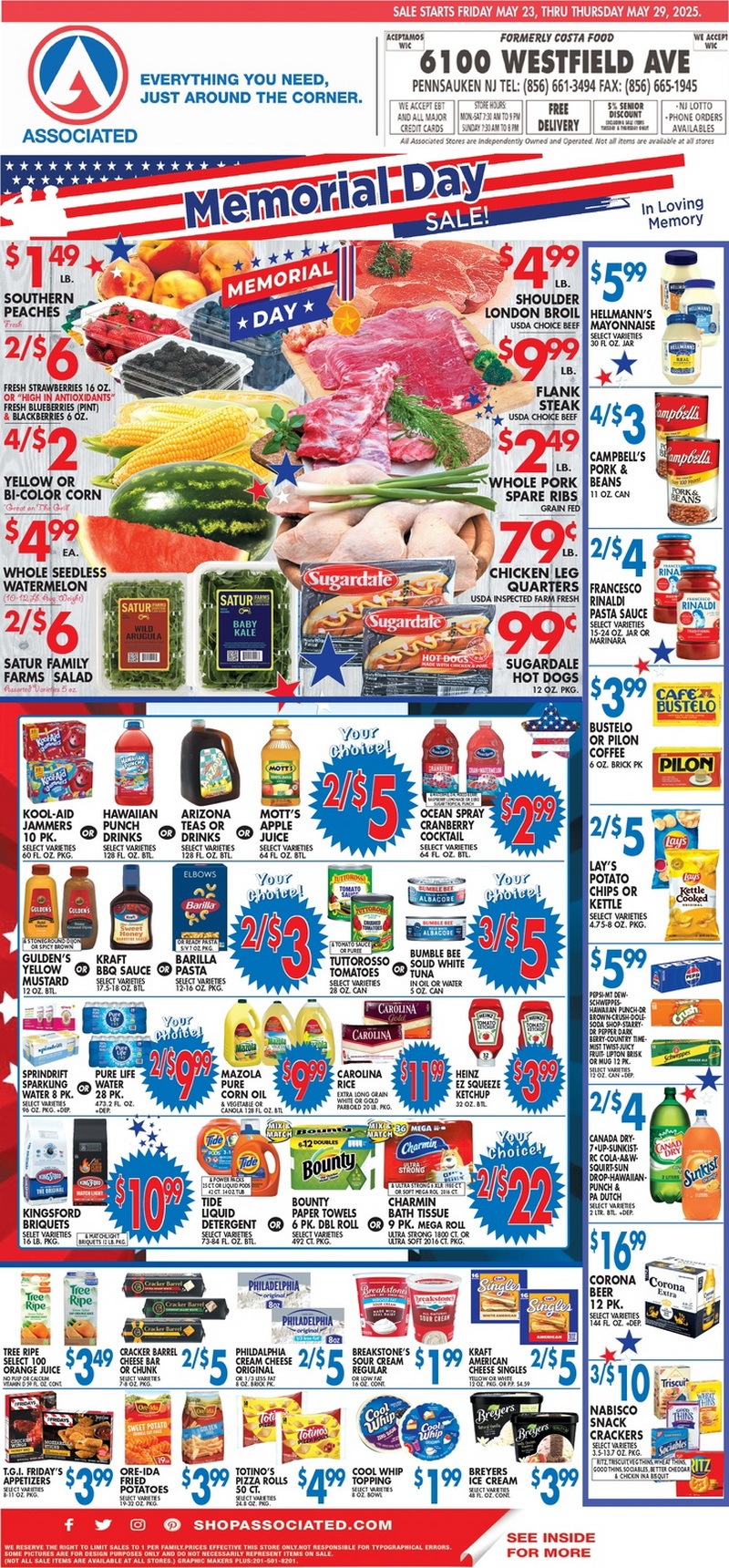 Associated Supermarkets Weekly Ad May 23 – May 29, 2025 (Memorial Day ...