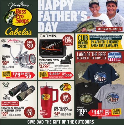 Bass Pro Shops Father's Day Sale May 29 – Jun 15, 2025