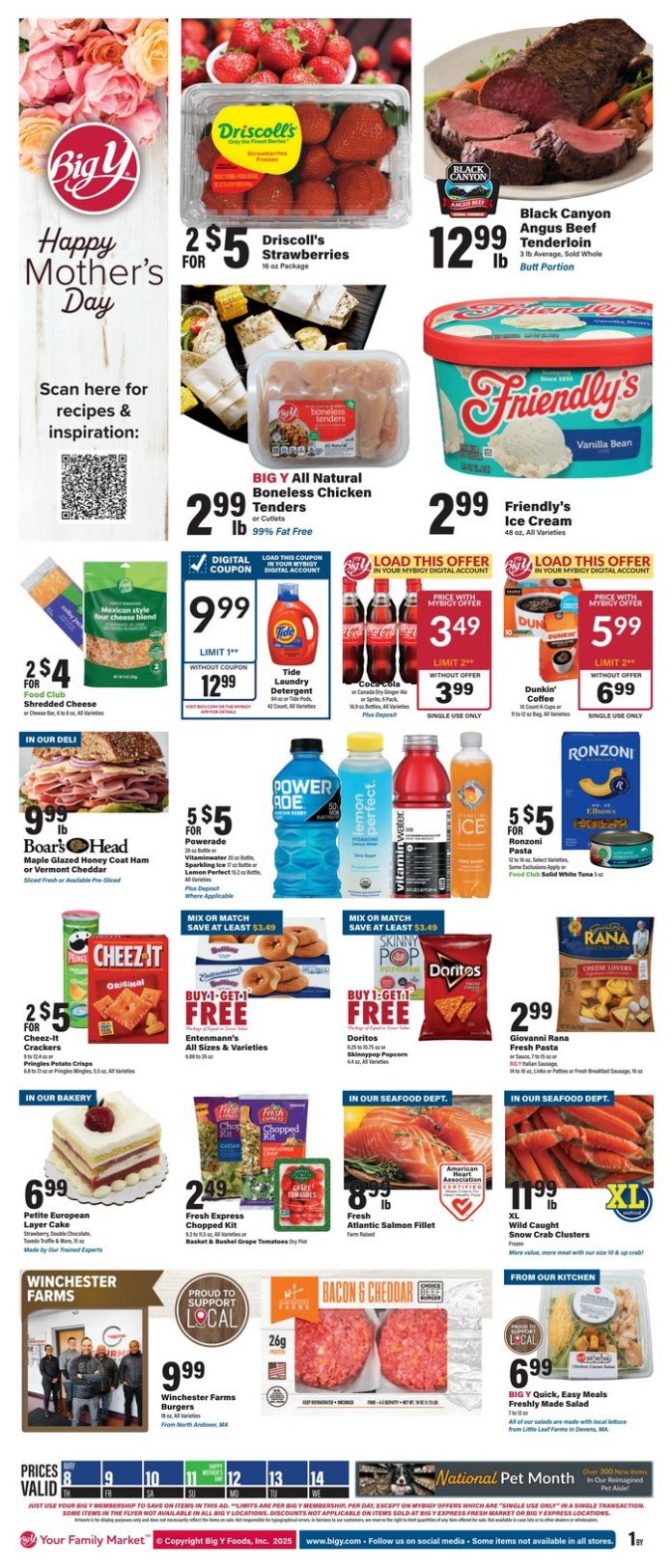 Big Y Weekly Ad May 08 – May 14, 2025 (Mother's Day Promotion Included)