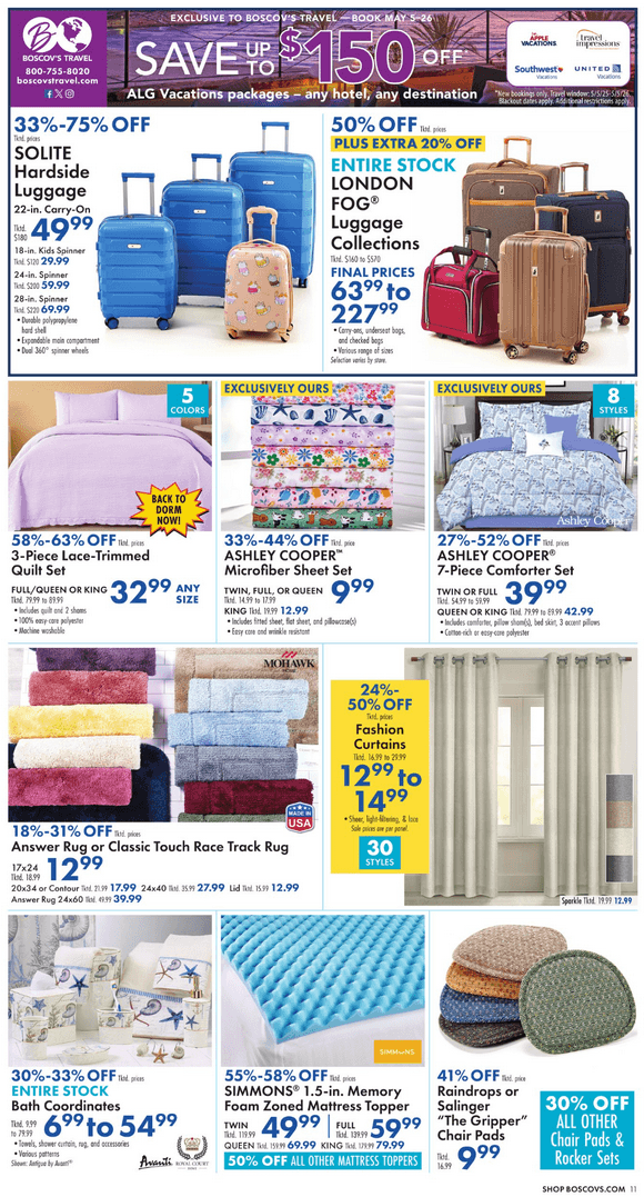 Boscov's Mother's Day Sale May 08 – May 14, 2025