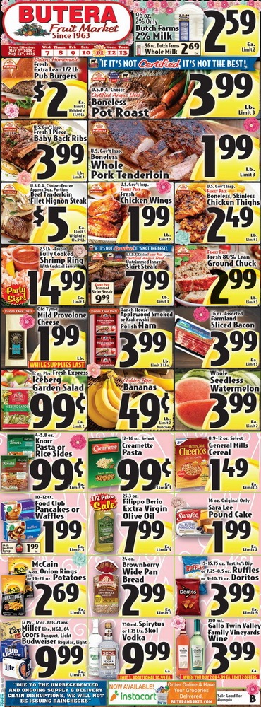 Butera Weekly Ad May 07 – May 13, 2025