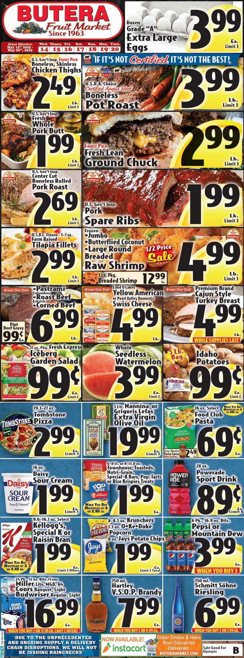 Butera Weekly Ad May 14 – May 20, 2025