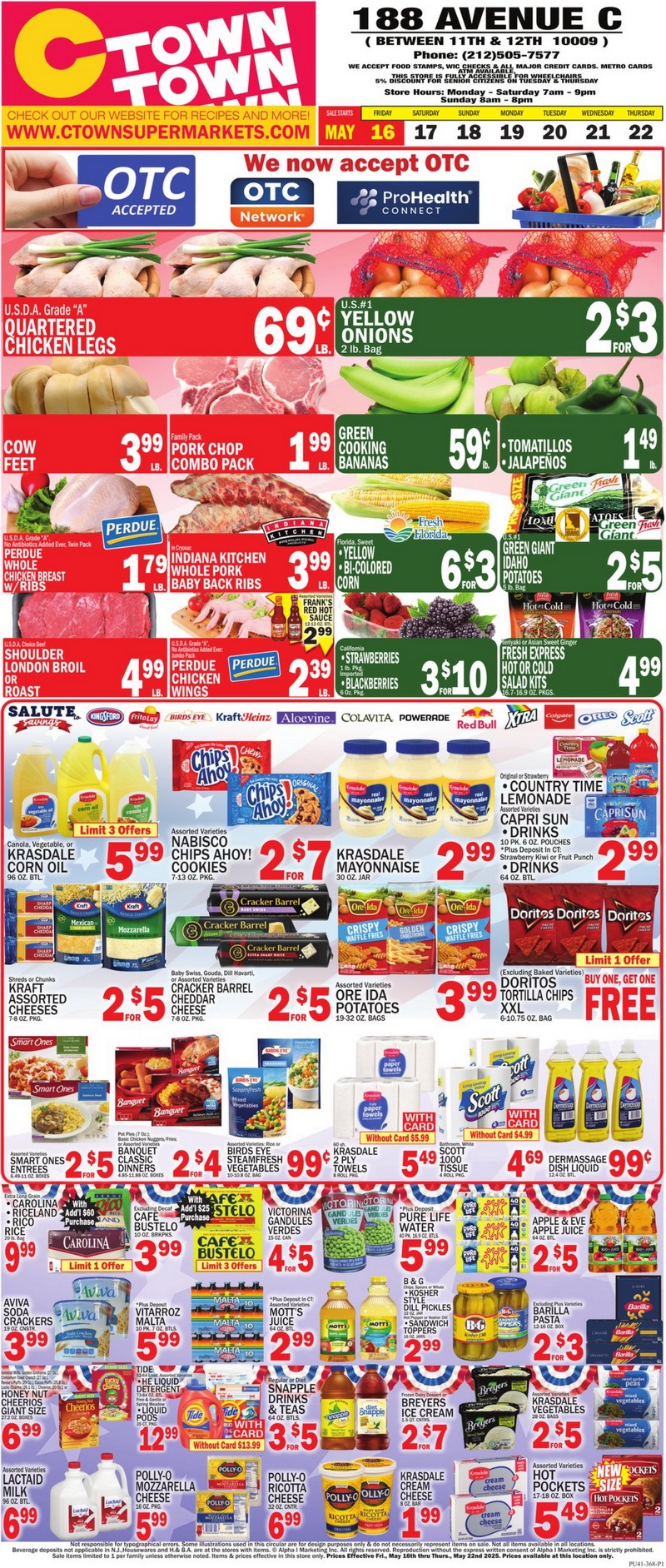 C-Town Weekly Ad May 16 – May 22, 2025 (Memorial Day Promotion Included)