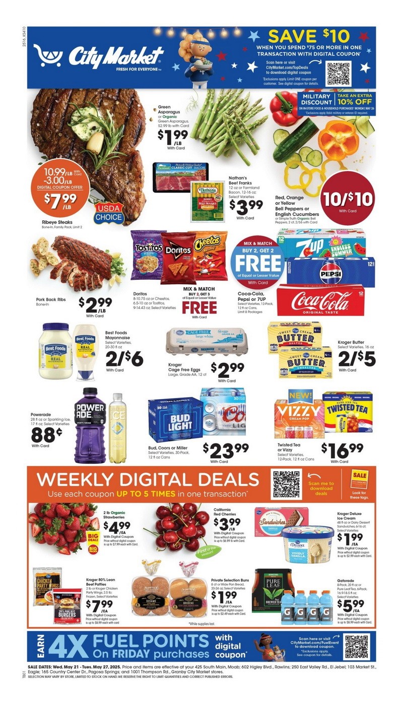 City Market Weekly Ad May 21 – May 27, 2025 (Memorial Day Promotion Included)