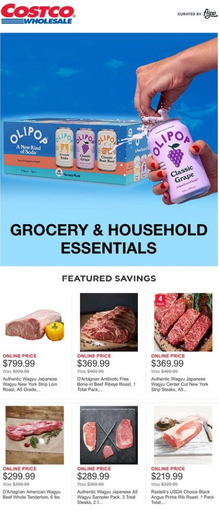 Costco Grocery & Household Essentials Sale May 20– May 25, 2025