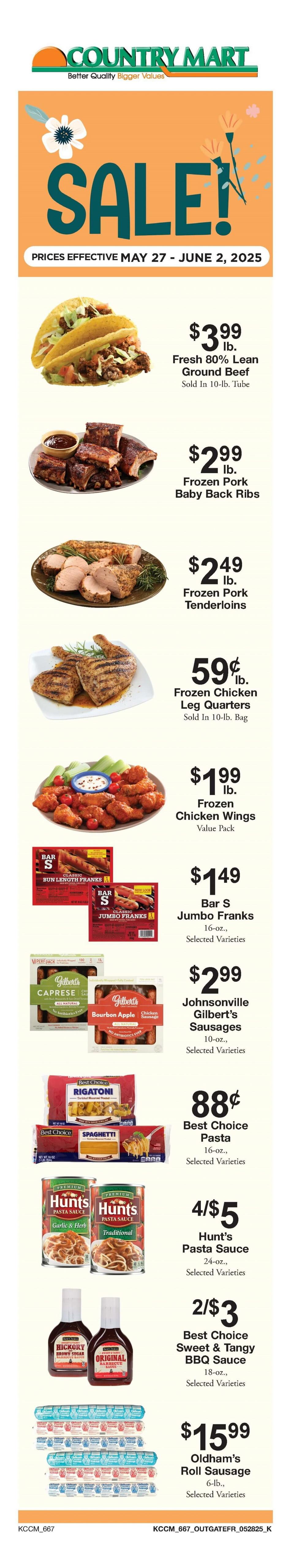 Country Mart Weekly Ad May 27 – Jun 02, 2025