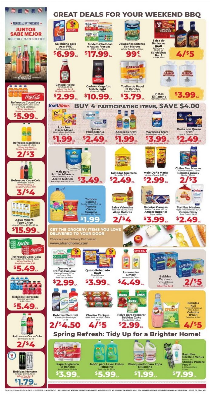 El Rancho Weekly Ad May 21 – May 27, 2025 (Memorial Day Promotion Included)