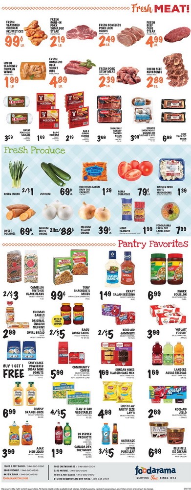 Foodarama Weekly Ad May 07 – May 13, 2025