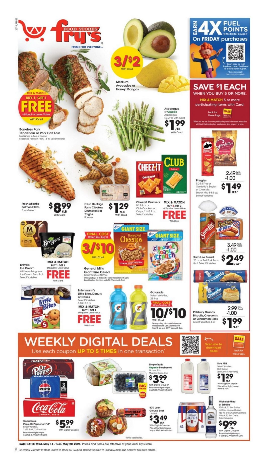 Fry's Food Weekly Ad May 14 – May 20, 2025