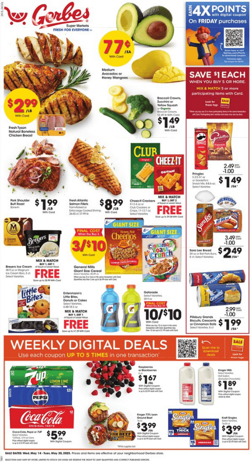 Gerbes Weekly Ad May 14 – May 20, 2025